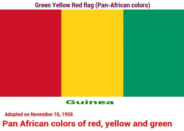 16 Countries With Green Yellow Red Flags (Pan-African colors) - Emdamakina