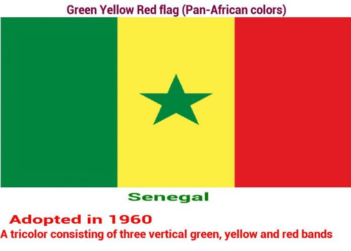 16 Countries With Green Yellow Red Flags (Pan-African colors) - Emdamakina