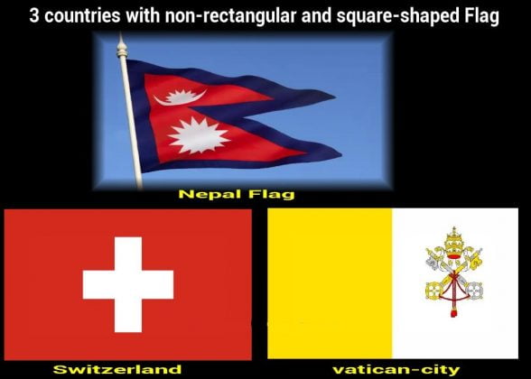3 Countries with Non-rectangular and Square-shaped Flag - Emdamakina