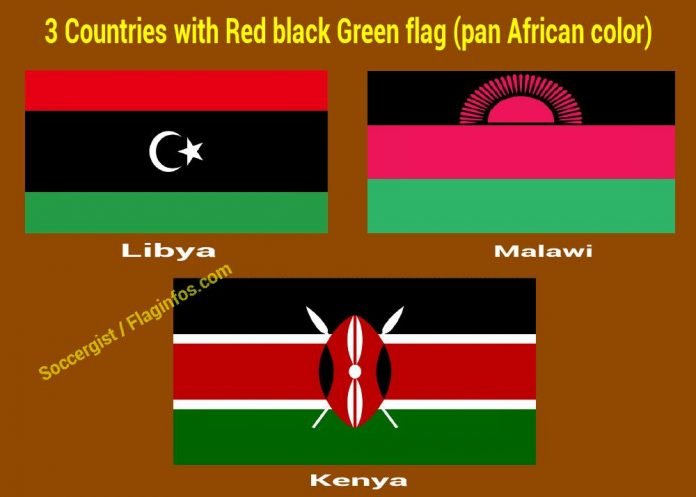 Red black Green flag Pan-African colors (Countries, Symbols, Meaning ...