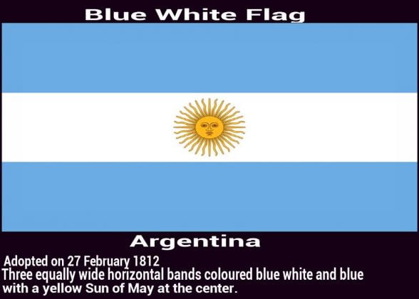 Blue and White Flags (Countries, symbolize, Meaning and Fact) - Emdamakina